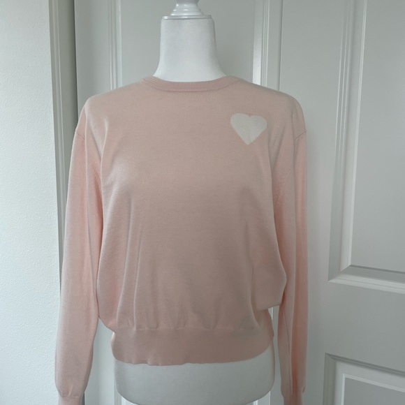 Philosophy | Sweaters | Philosophy Brand Pink With Heart Sweater | Poshmark